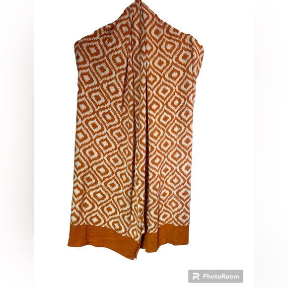 Papillion | Accessories | Papillon Orange Bamboo Ikat Rayon Convertible ...